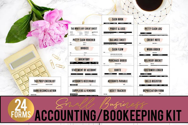 Small Business Accounting Kit I Bookkeeping Forms I Profit and Loss